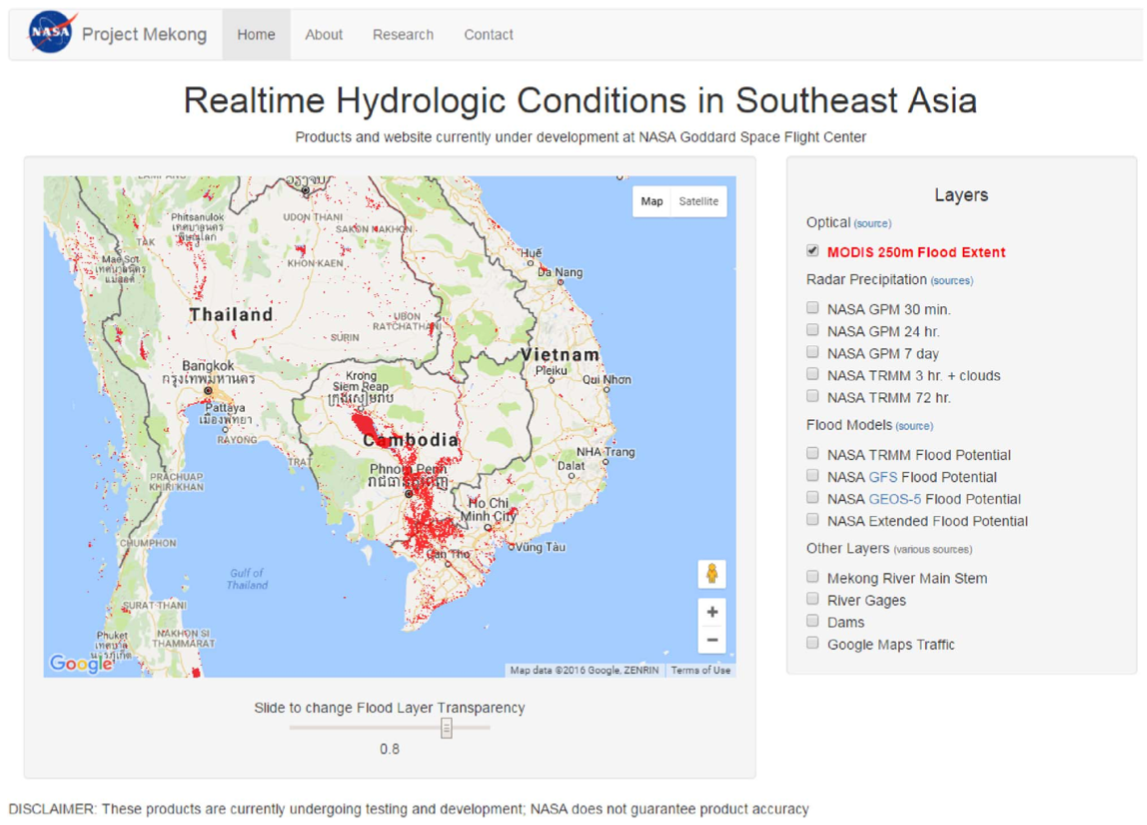 Near-Real-Time Satellite-Based Flood Monitoring System | WaDL